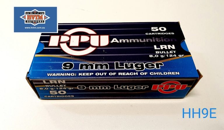 PPU 9mm Luger 124 GR Pistol Ammunition - HVTM